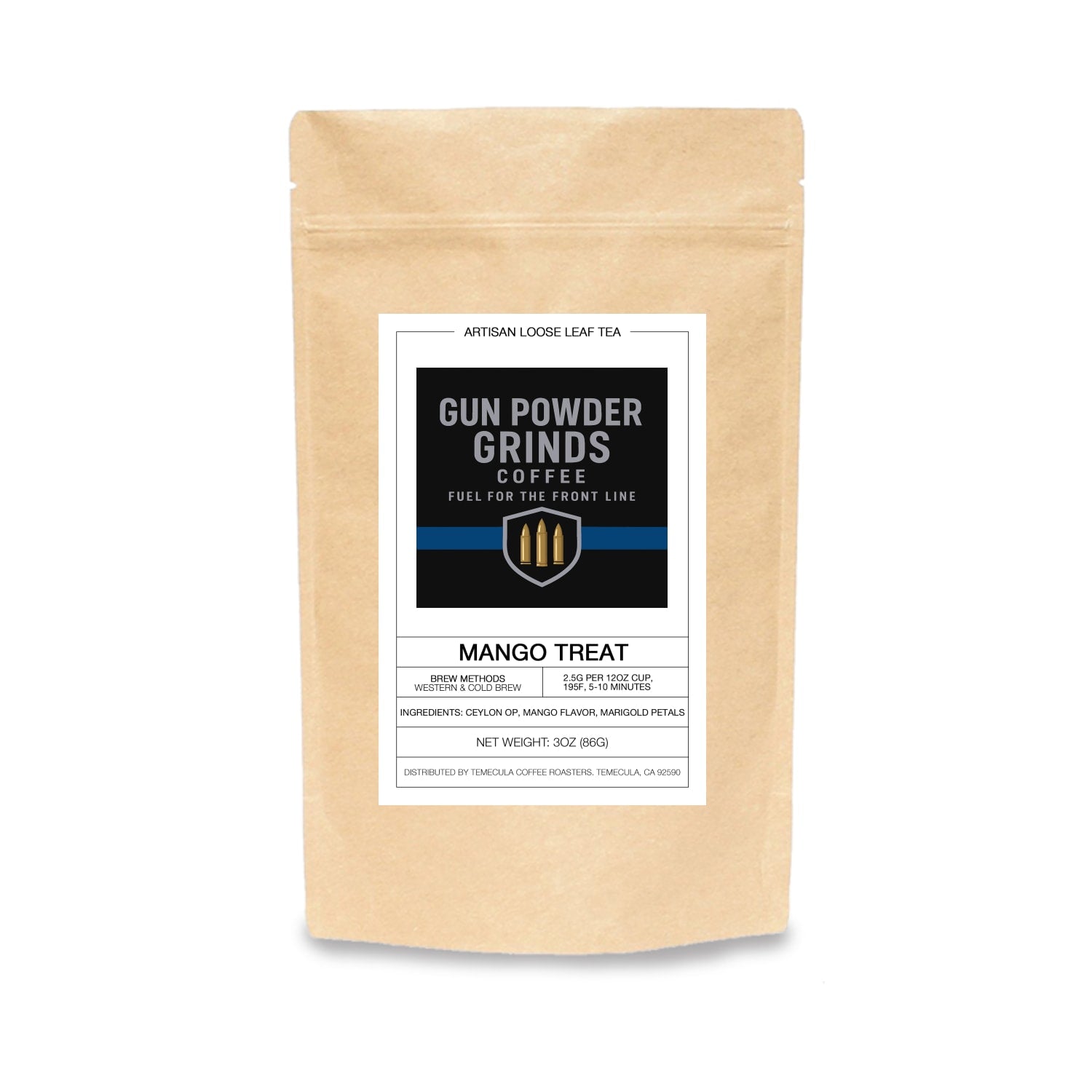 Mango Treat Tea - Sweet Mango Herbal Tea | Gun Powder Grinds – Gun ...